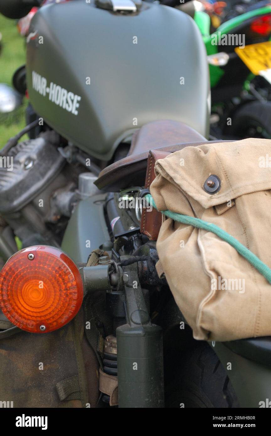 War Horse Motor Bike Stock Photo - Alamy