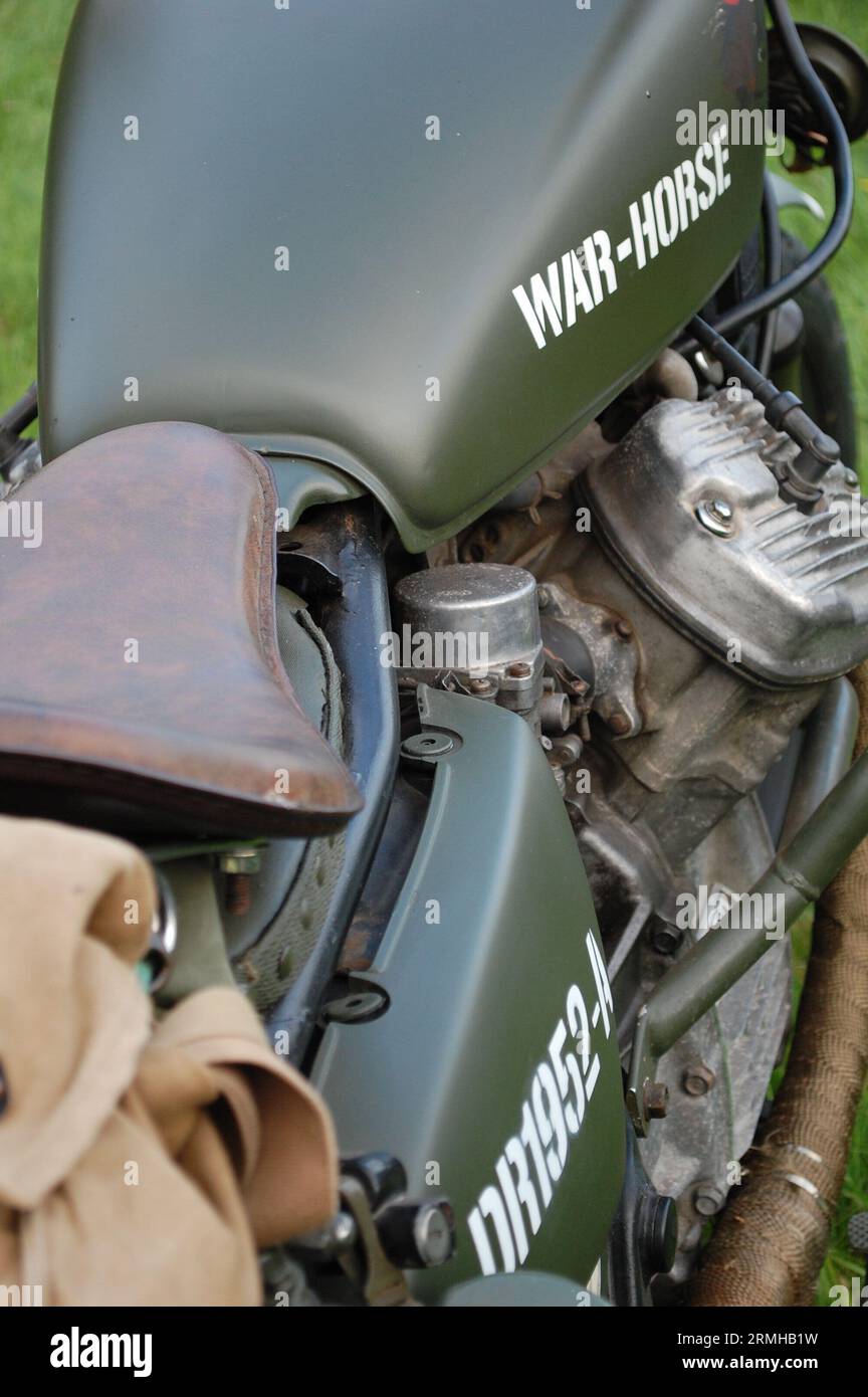 War Horse Motor Bike Stock Photo - Alamy