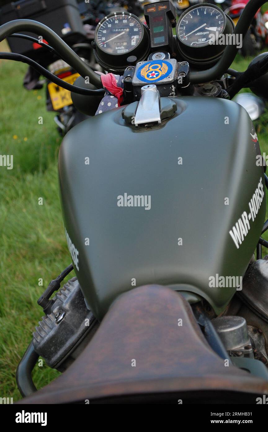 War Horse Motor Bike Stock Photo - Alamy