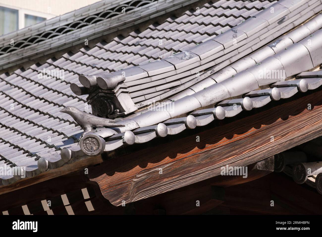 Japan, Kyushu, Fukuoka. Kego Shinto Shrine Roof Details Stock Photo - Alamy