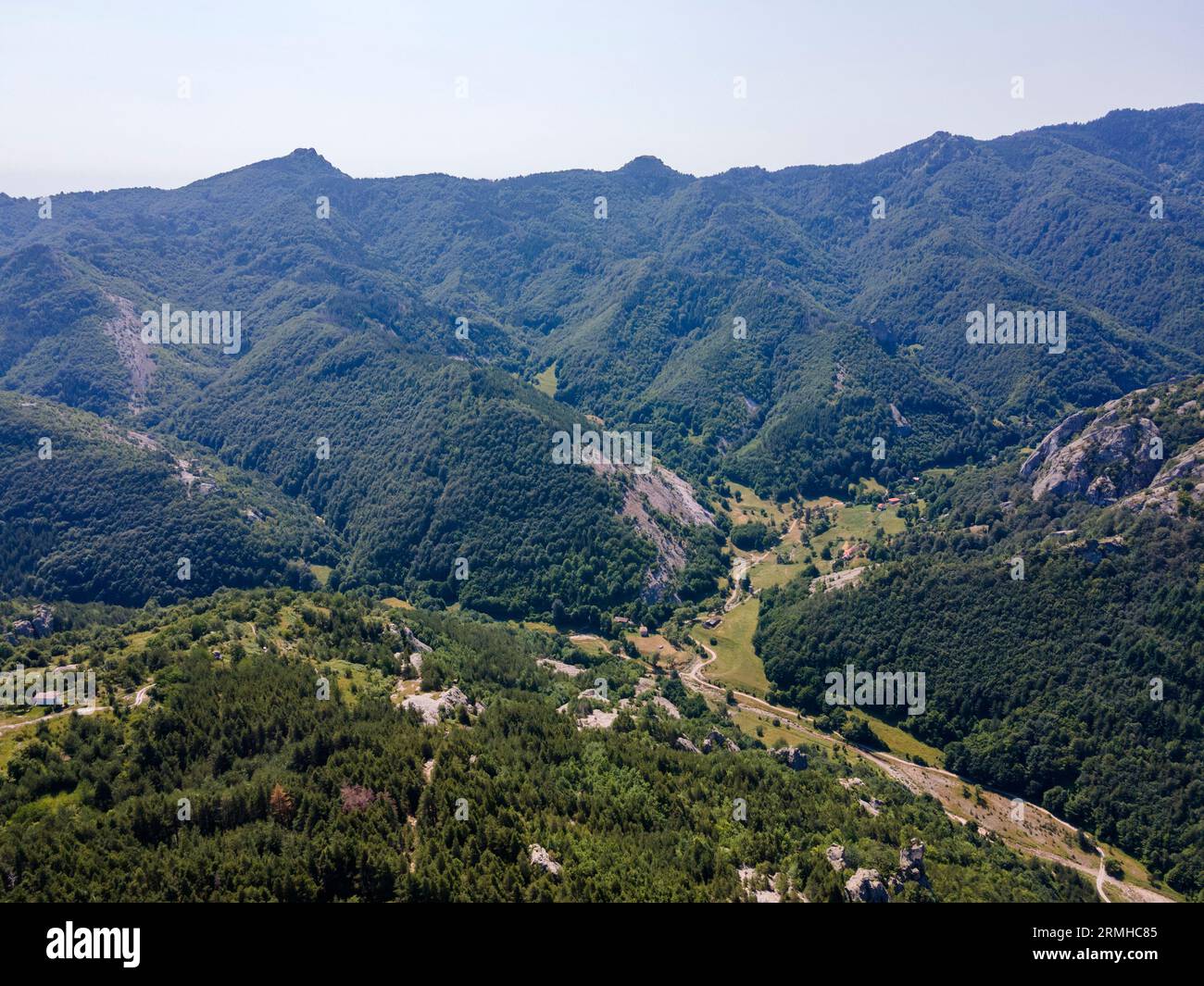 Aerial view of Belintash - ancient sanctuary dedicated to the god ...