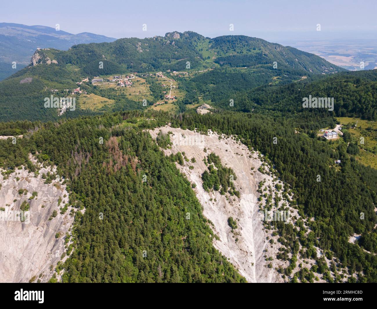 Aerial view of Belintash - ancient sanctuary dedicated to the god ...