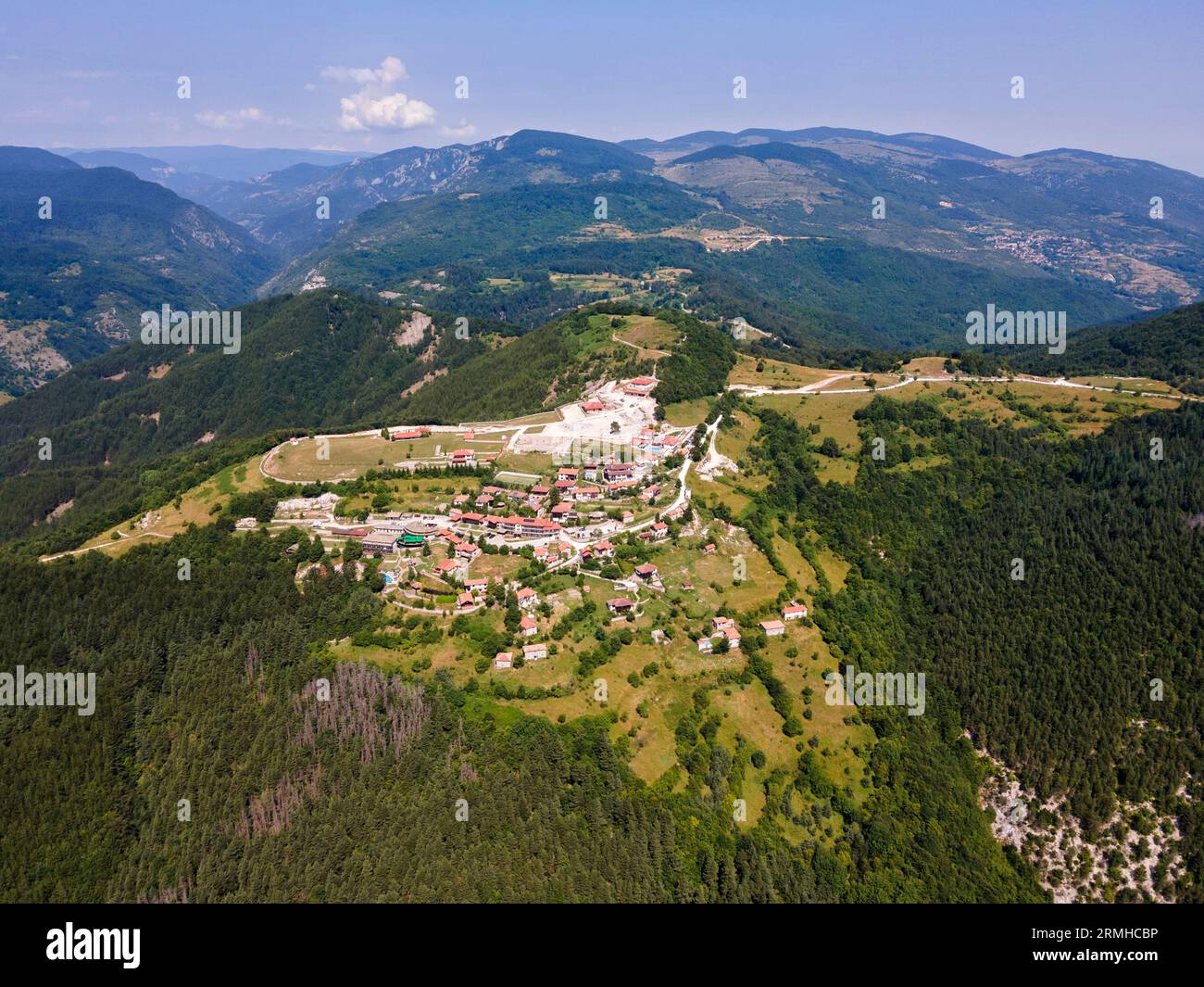 Aerial view of Belintash - ancient sanctuary dedicated to the god ...