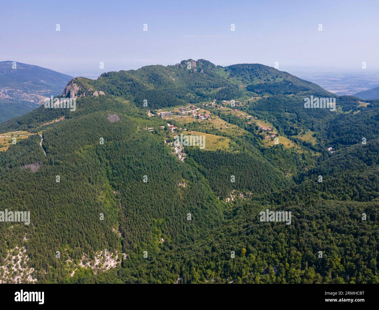 Aerial view of Belintash - ancient sanctuary dedicated to the god ...