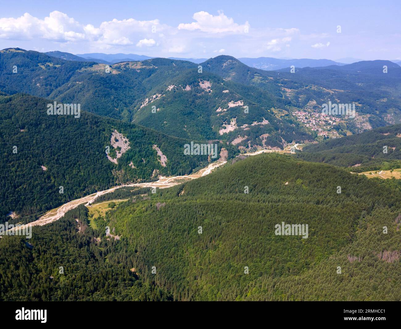Aerial view of Belintash - ancient sanctuary dedicated to the god ...