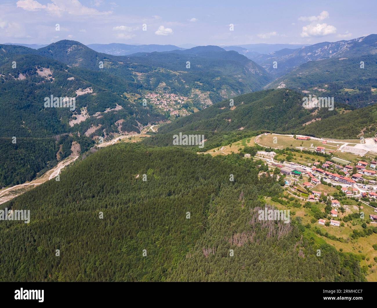 Aerial view of Belintash - ancient sanctuary dedicated to the god ...