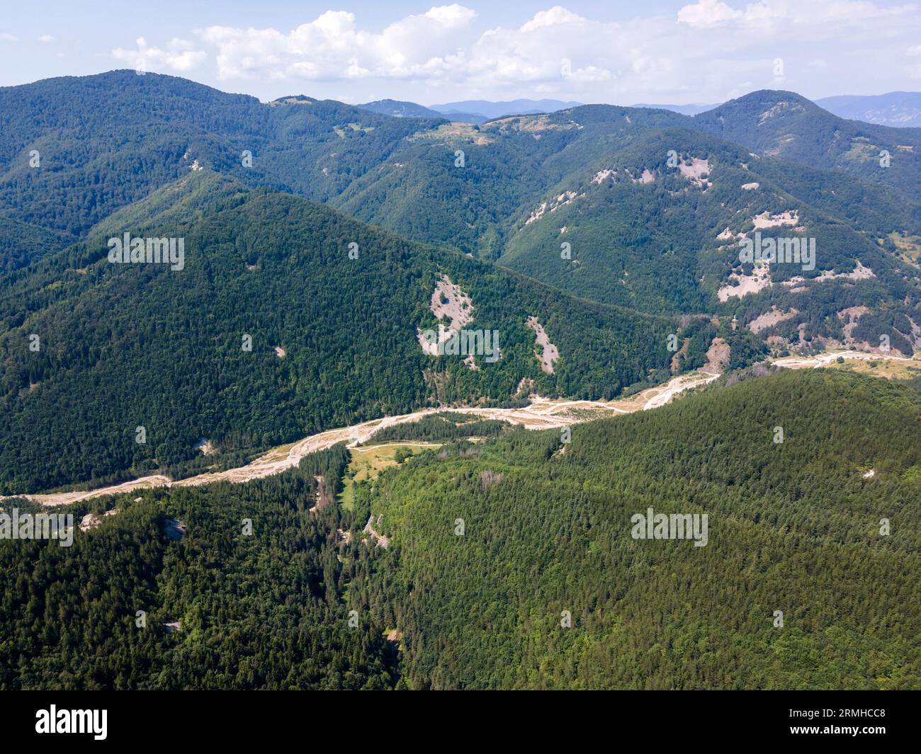 Aerial view of Belintash - ancient sanctuary dedicated to the god ...