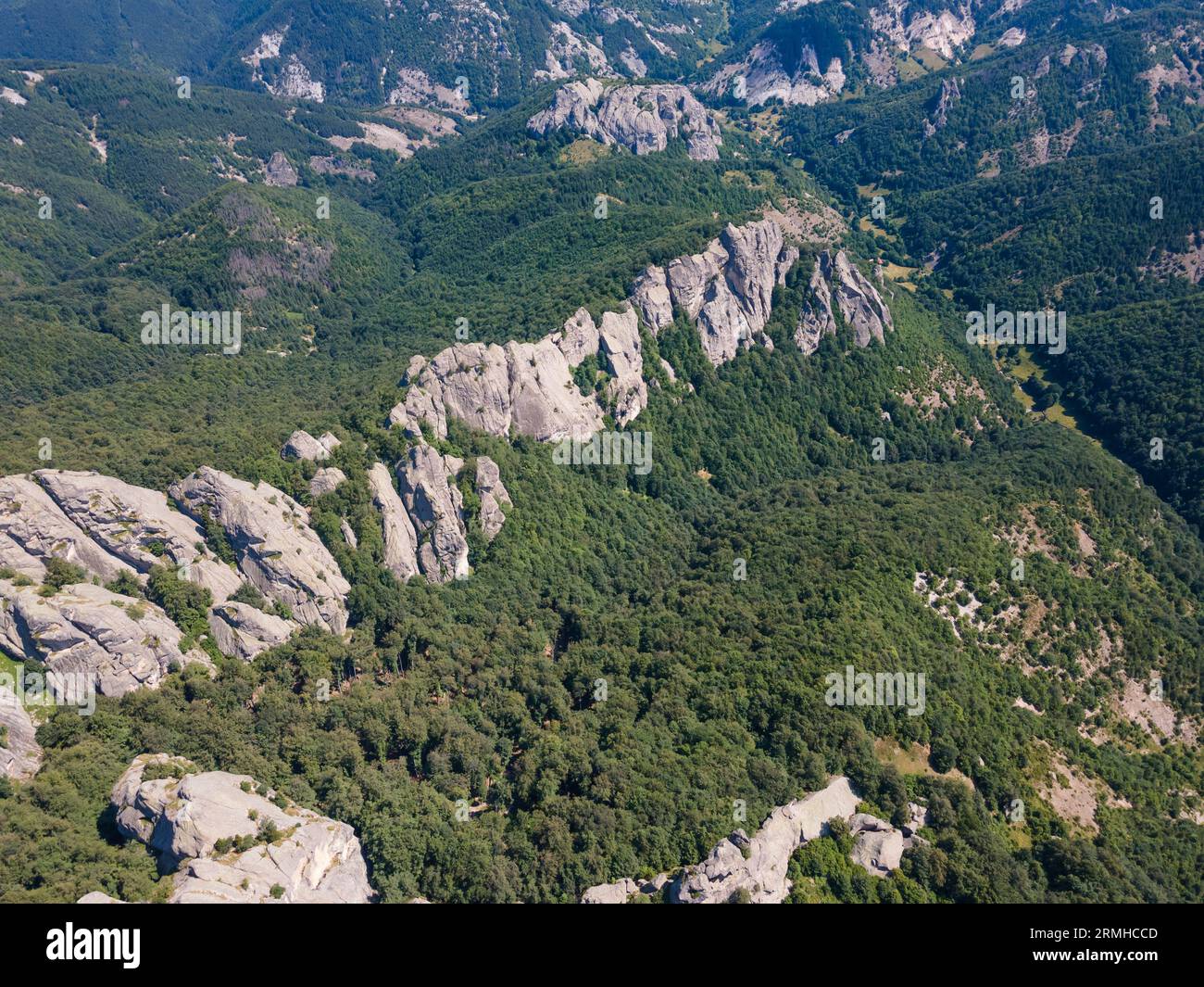 Aerial view of Belintash - ancient sanctuary dedicated to the god ...