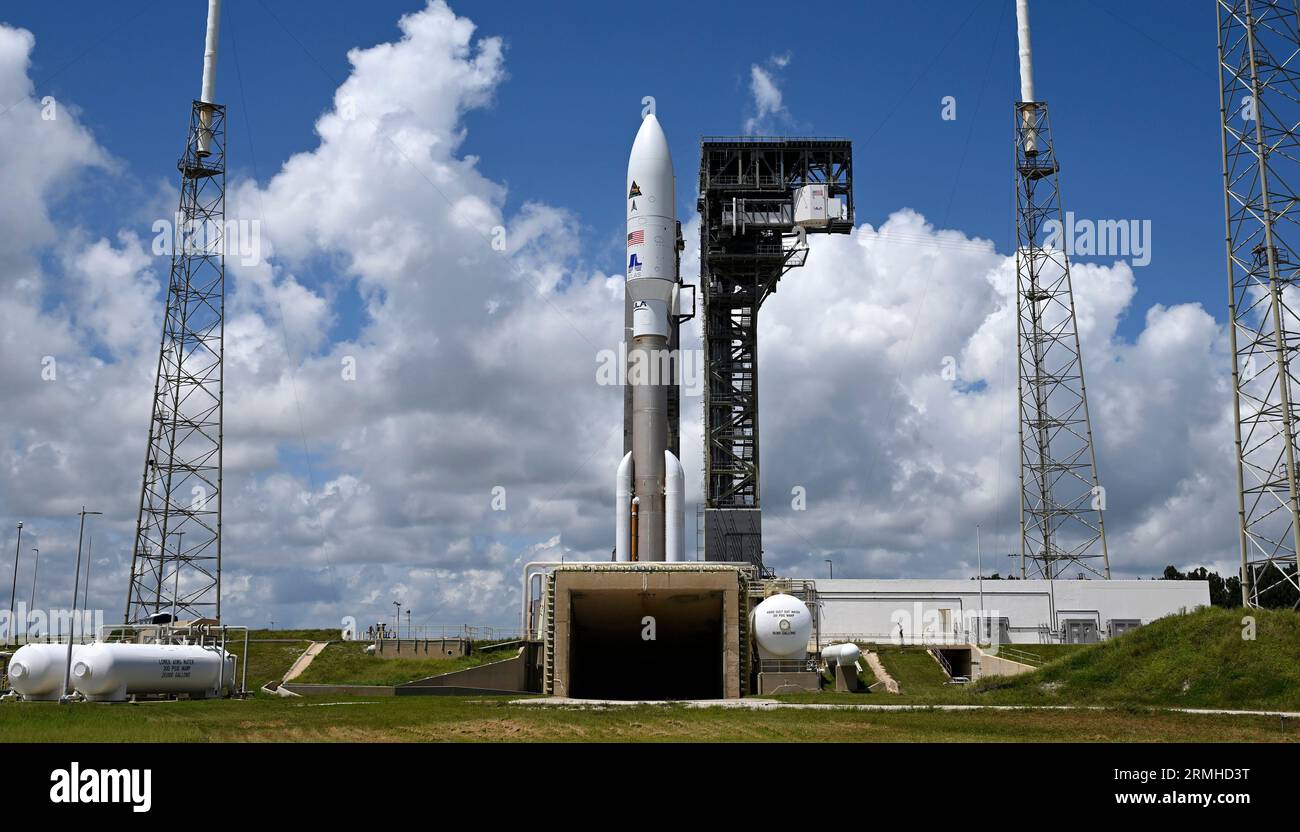 The United Launch Alliance Atlas V rocket with the National ...