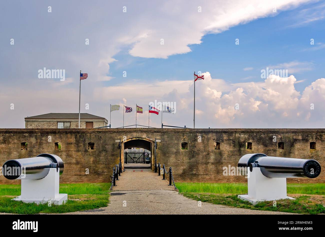 The Fort Gaines entrance is pictured looking toward the sally port, Aug ...