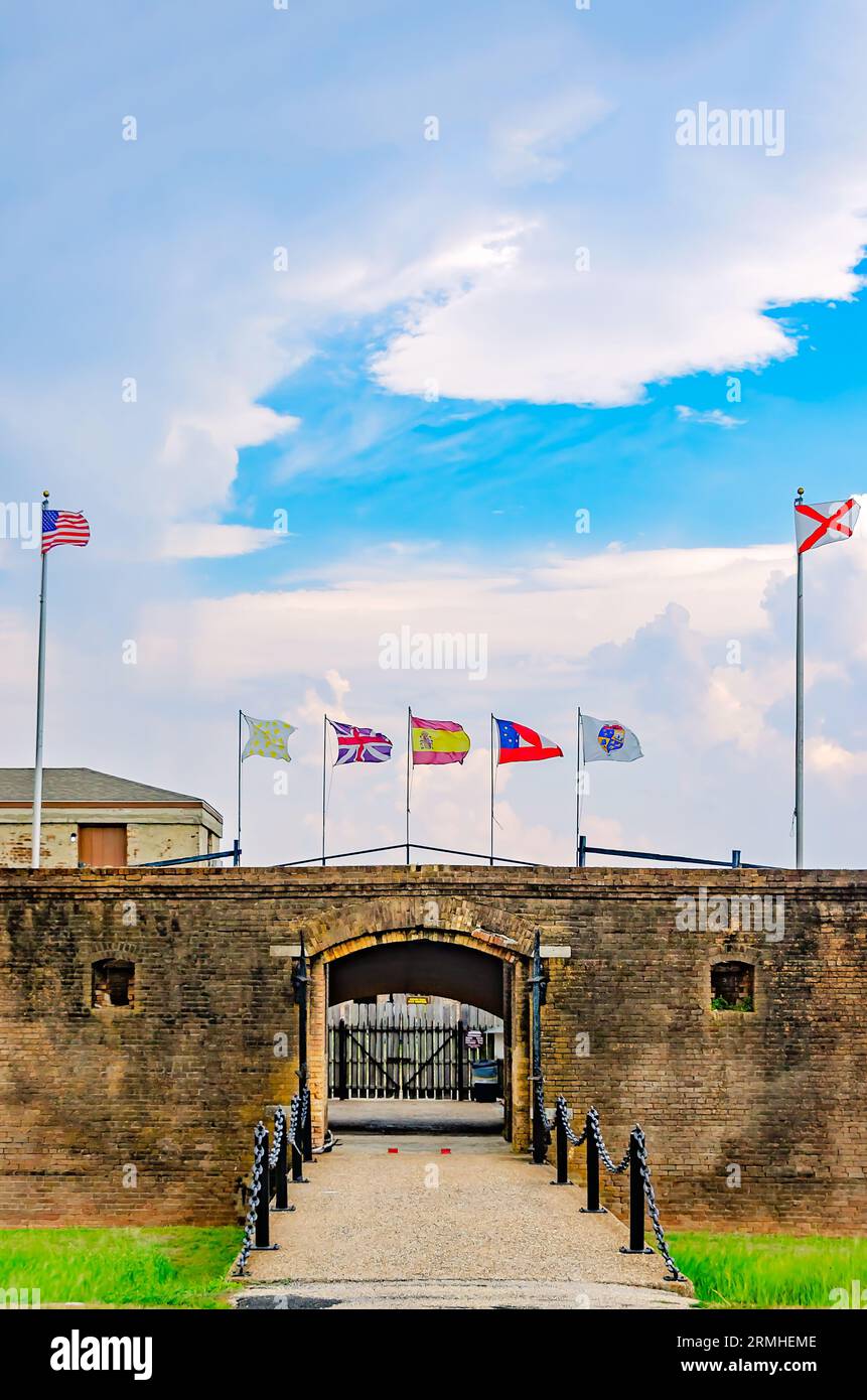 The Fort Gaines entrance is pictured looking toward the sally port, Aug ...