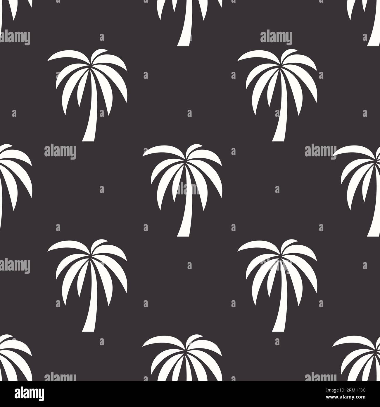 Vector Seamless Pattern with Palm Trees, Palm Tree Design Template ...