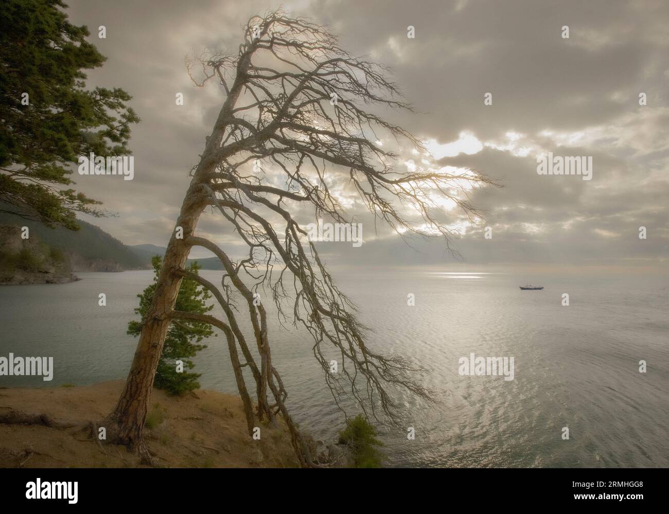 Russia, Irkutsk region. Baikal is the largest freshwater lake in the ...