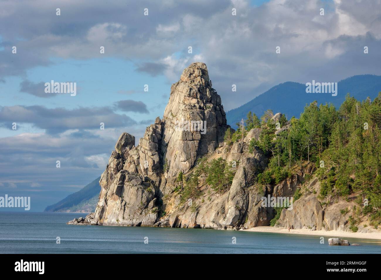 Russia, Irkutsk region. Baikal is the largest freshwater lake in the ...