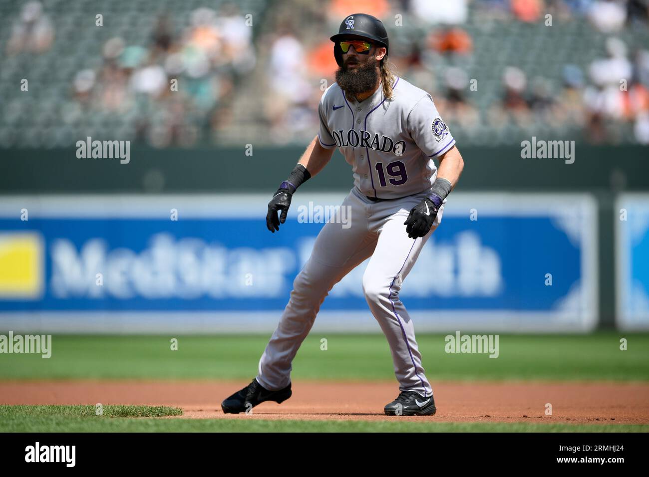 Colorado Rockies' Charlie Blackmon in action during a baseball game ...