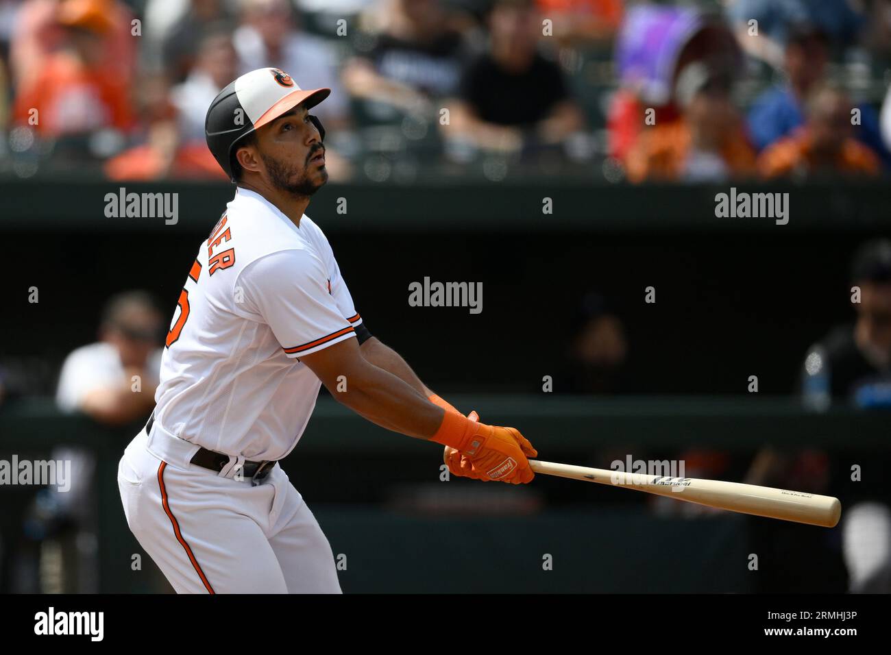 Baltimore Orioles' Anthony Santander in action during a baseball game ...