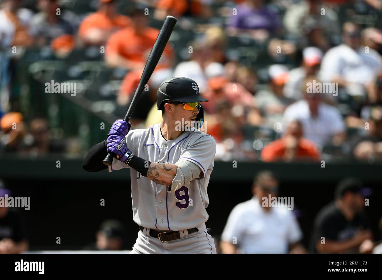 Colorado Rockies' Brenton Doyle in action during a baseball game ...