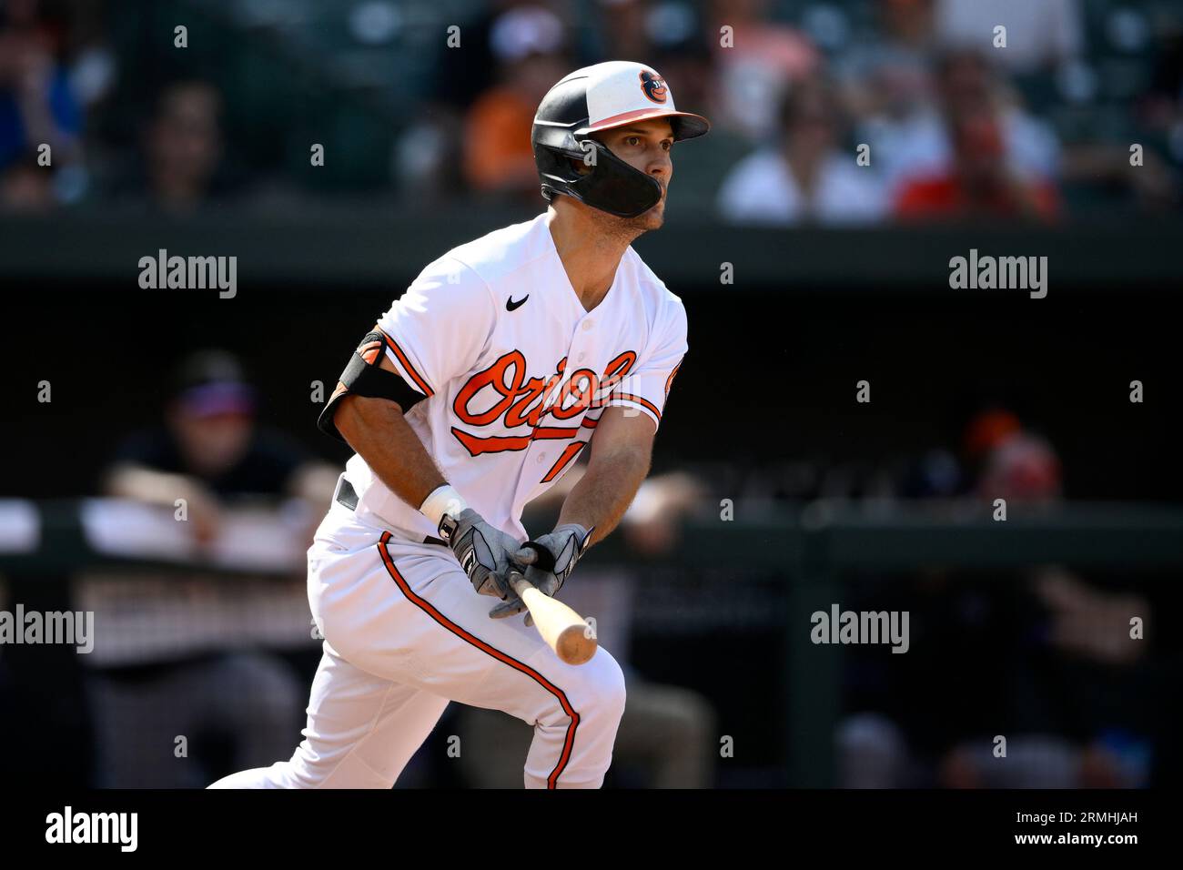 Baltimore Orioles' Adam Frazier in action during a baseball game ...
