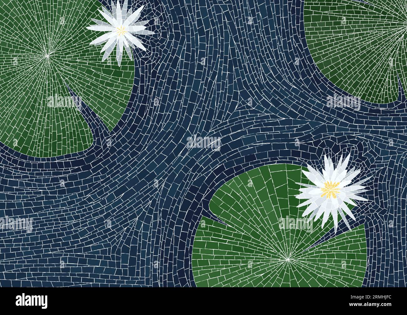 Lotus mosaic Stock Vector Images - Alamy