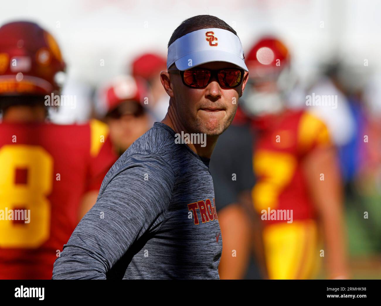 August 26, 2023 USC Trojans head coach Lincoln Riley in action during ...