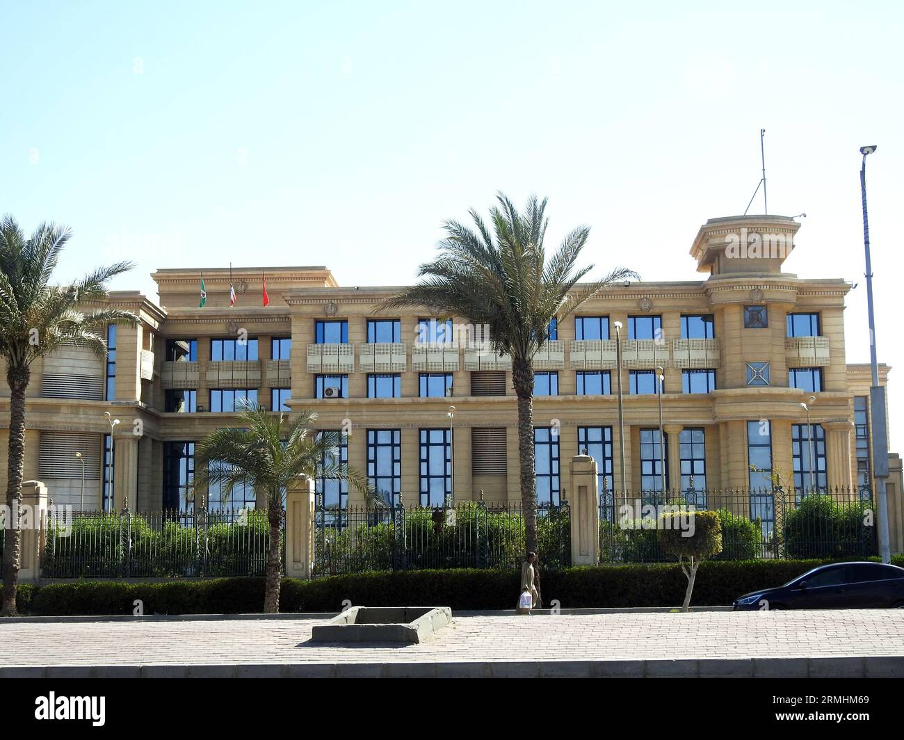 Giza, Egypt, July 21 2023: Cairo University Sheikh Zayed branch, also ...