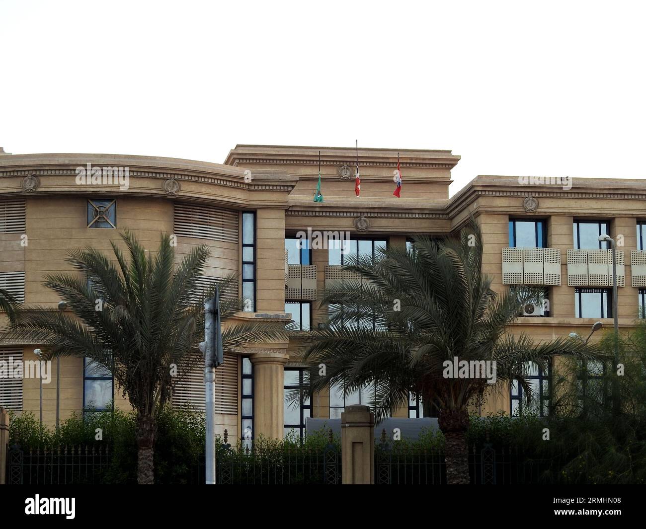 Giza, Egypt, August 4 2023: Cairo University Sheikh Zayed branch, also ...