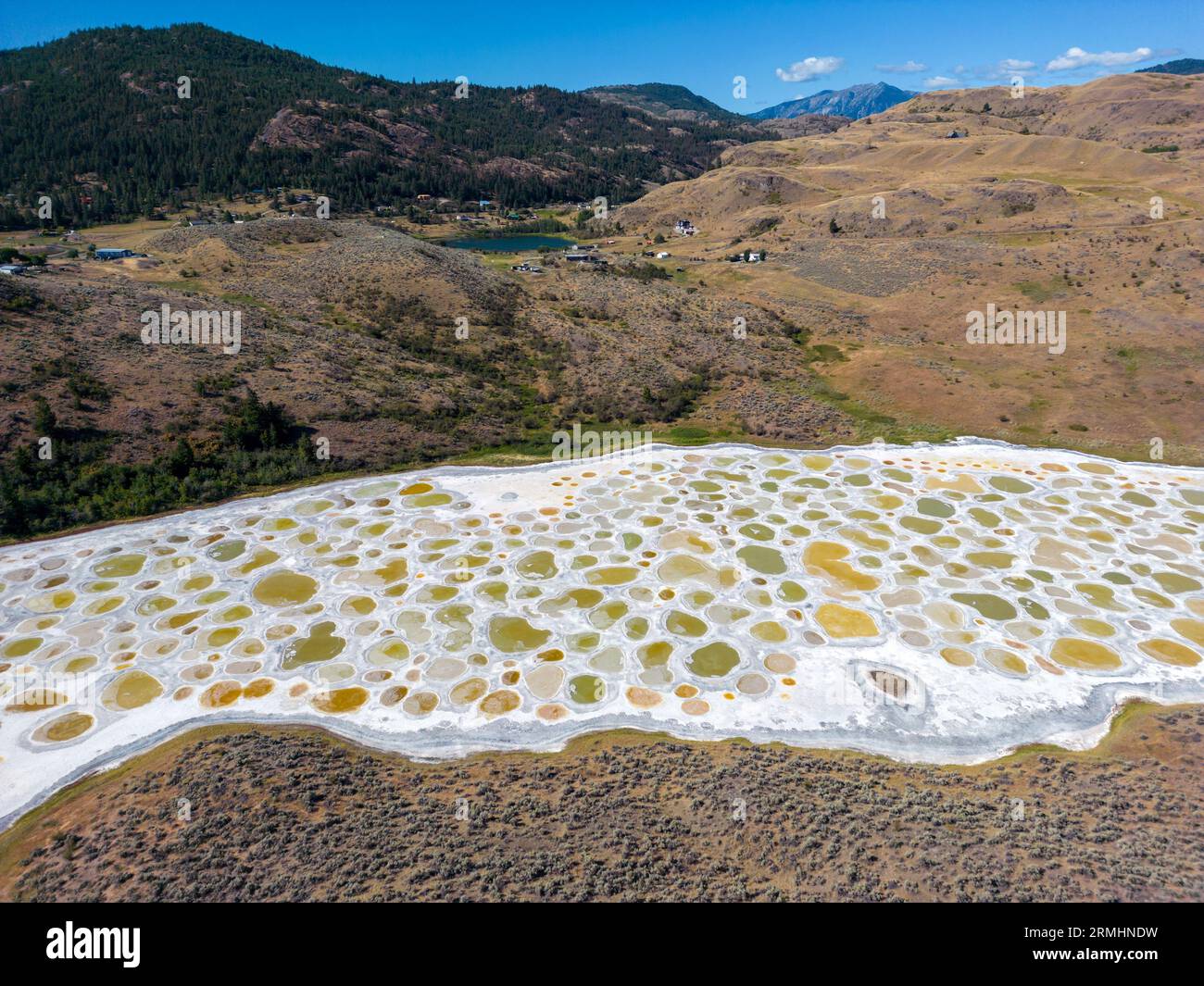 Spotted Lake is a saline endorheic alkali lake located northwest of ...