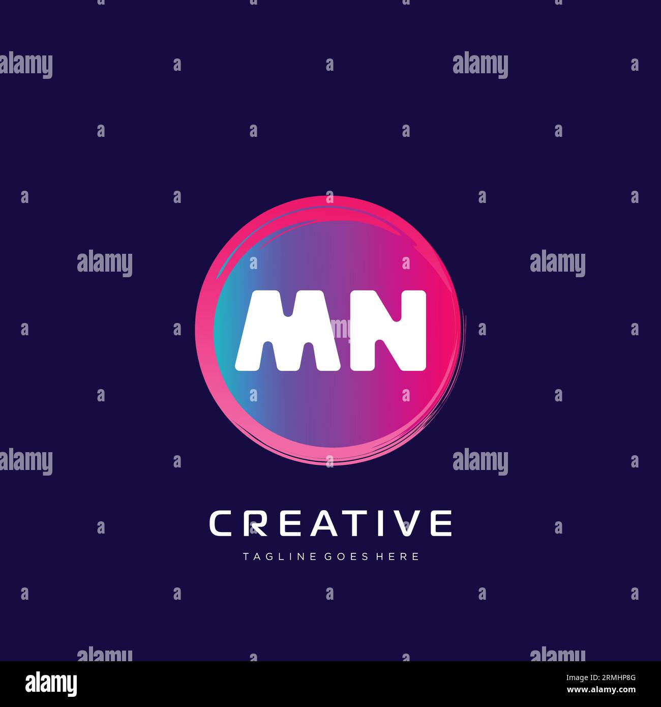 initial logo With Colorful template vector Stock Vector Image & Art - Alamy