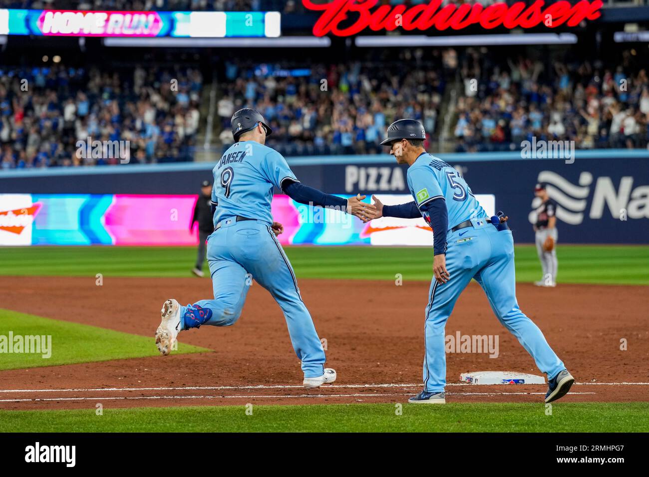 Toronto, Canada. 28th Aug, 2023. August 28, 2023, TORONTO, ON, CANADA: Toronto Blue Jays catcher ...