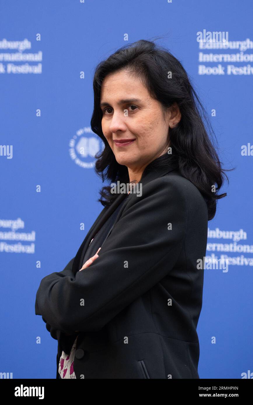 August 28 2023. Edinburgh Scotland. Kamila Shamsie Pakistani and ...