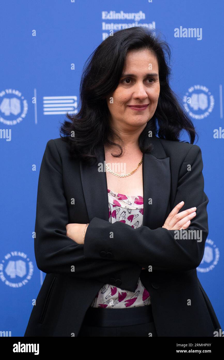 August 28 2023. Edinburgh Scotland. Kamila Shamsie Pakistani and ...