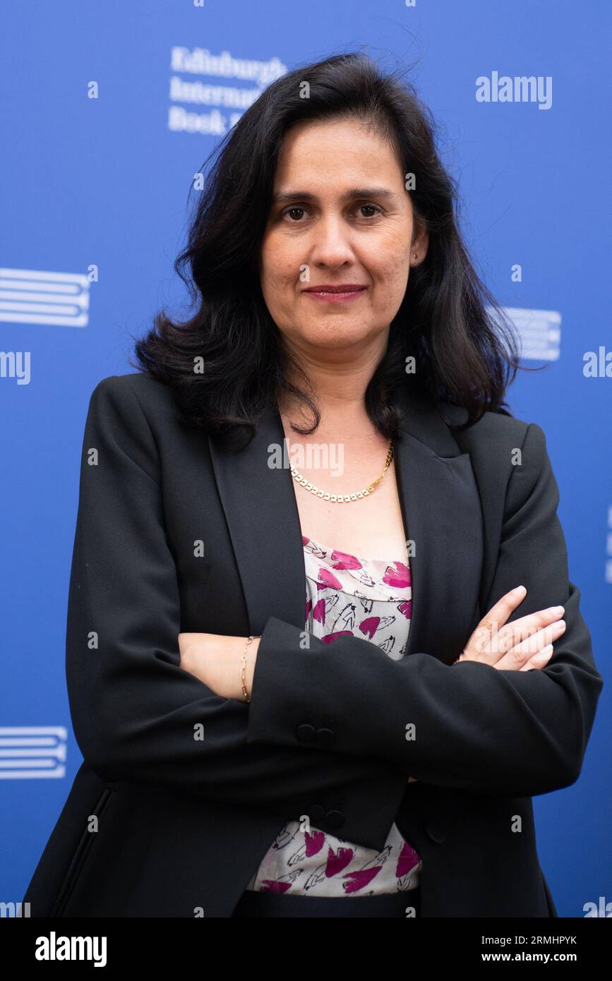 August 28 2023. Edinburgh Scotland. Kamila Shamsie Pakistani and ...