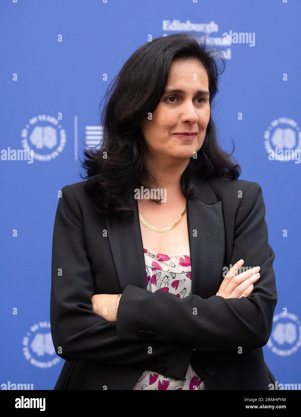 August 28 2023. Edinburgh Scotland. Kamila Shamsie Pakistani and ...