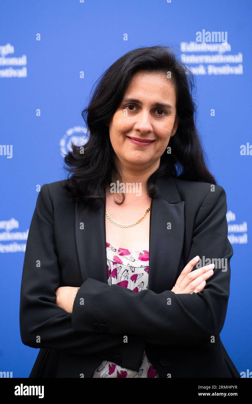 August 28 2023. Edinburgh Scotland. Kamila Shamsie Pakistani and ...