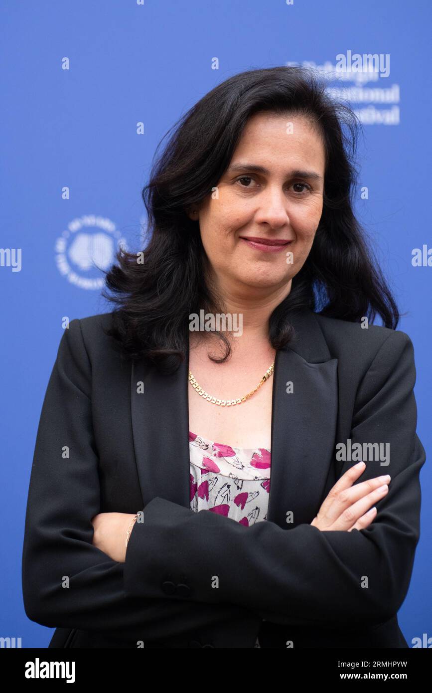 August 28 2023. Edinburgh Scotland. Kamila Shamsie Pakistani and ...