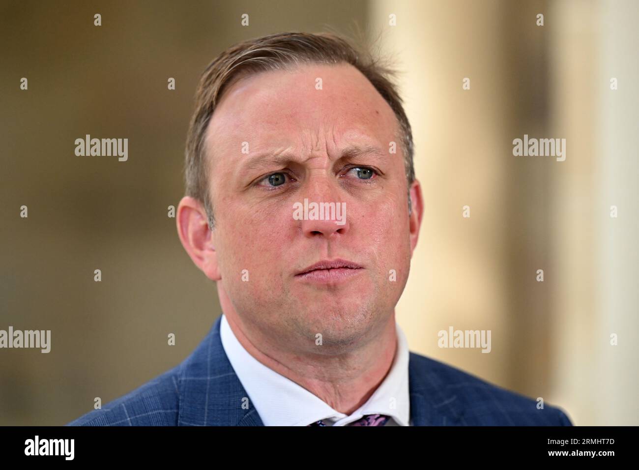 Brisbane, Australia. 29th Aug, 2023. Acting Queensland Premier Steven ...