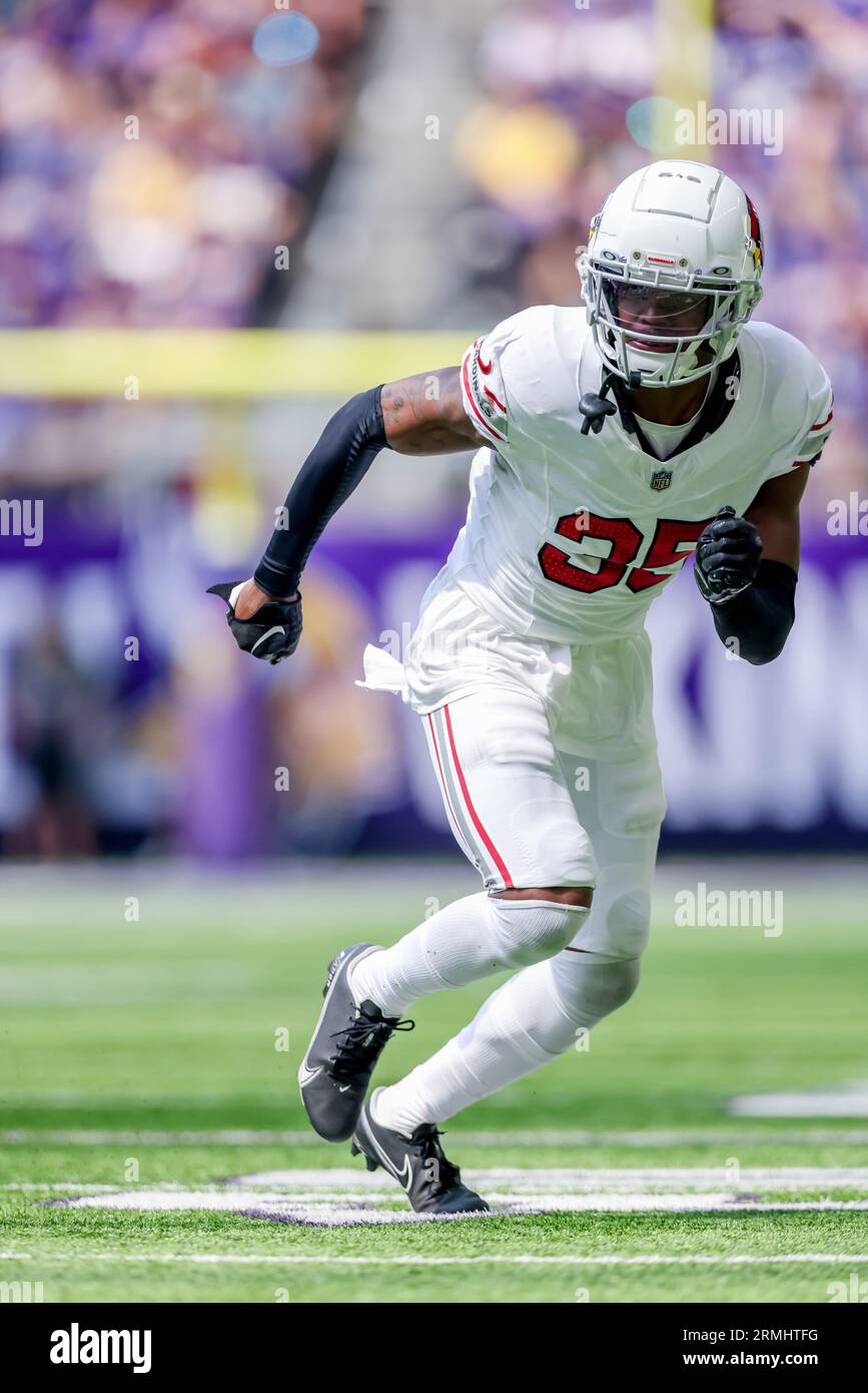 Arizona Cardinals cornerback Christian Matthew (35) in action during an ...