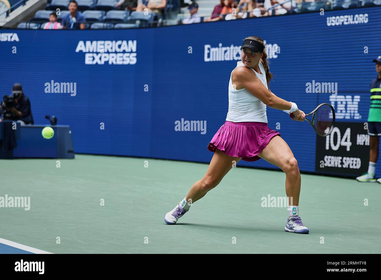 New York, New York, USA. 28th Aug, 2023. Rebecca Peterson (SWE) in ...