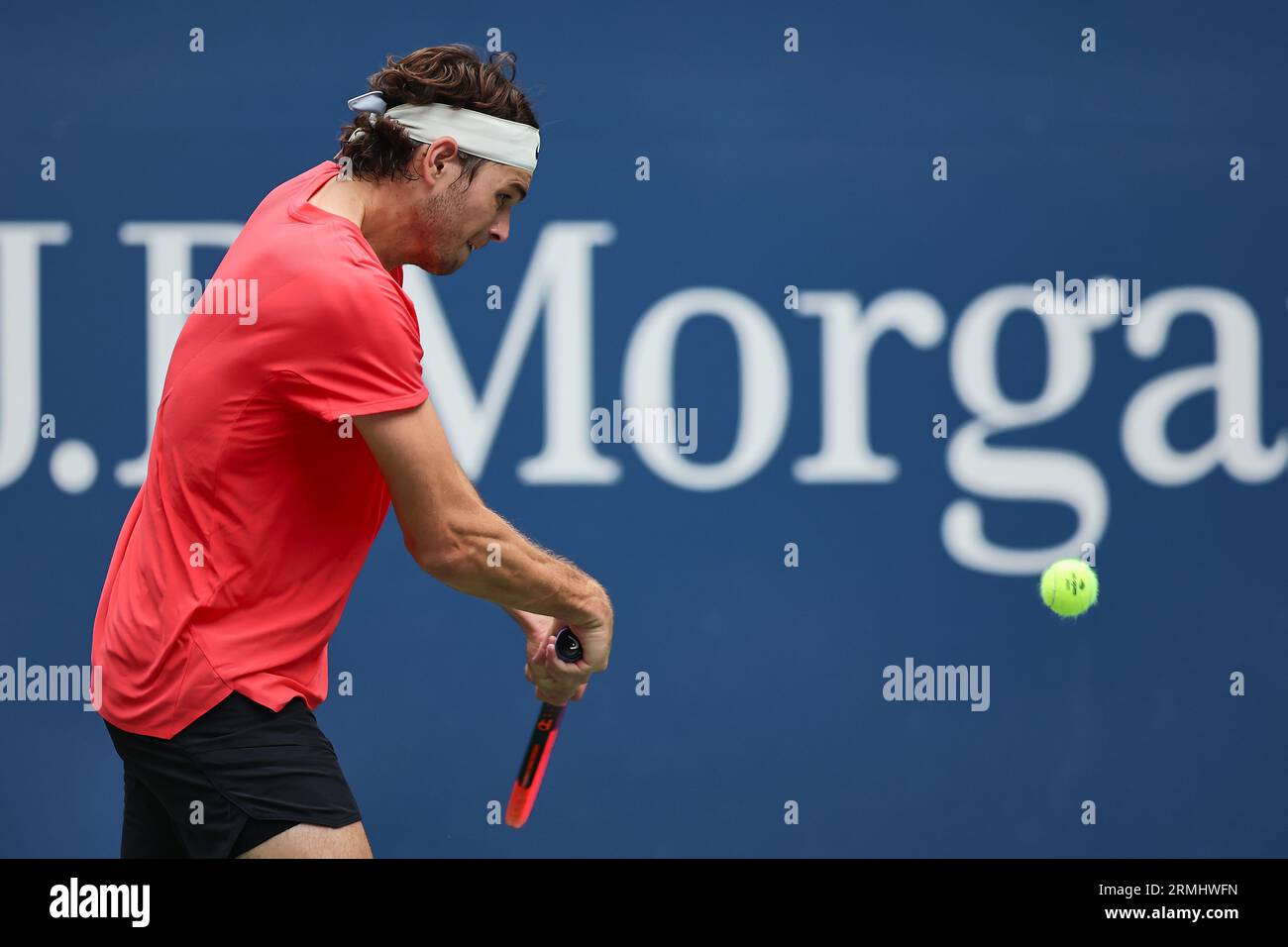 New York, New York, USA. 28th Aug, 2023. Taylor Fritz (USA) in action ...