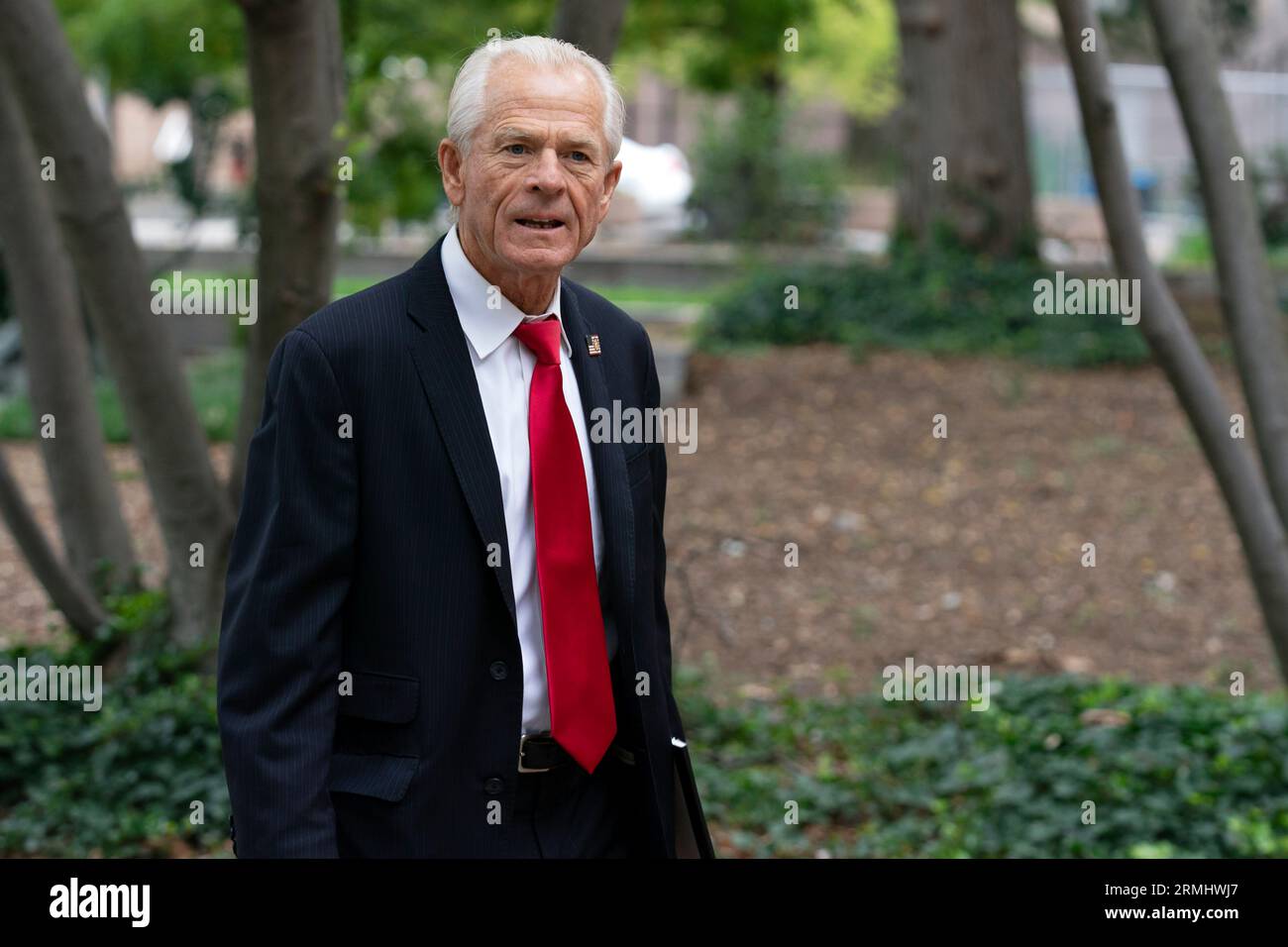 Former Trump White House trade adviser Peter Navarro arrives at U.S ...