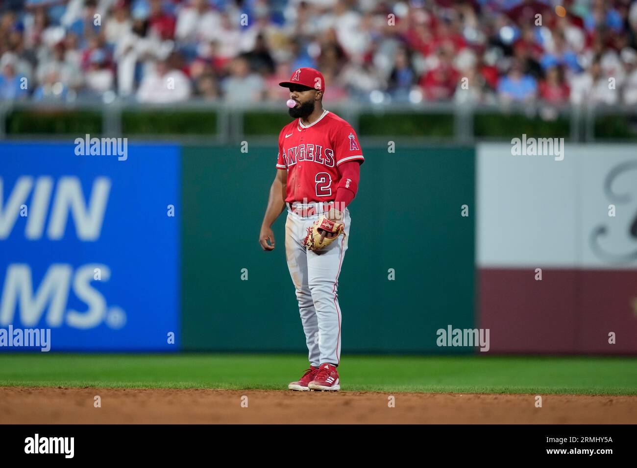 Los Angeles Angels' Luis Rengifo plays during a baseball game, Monday ...