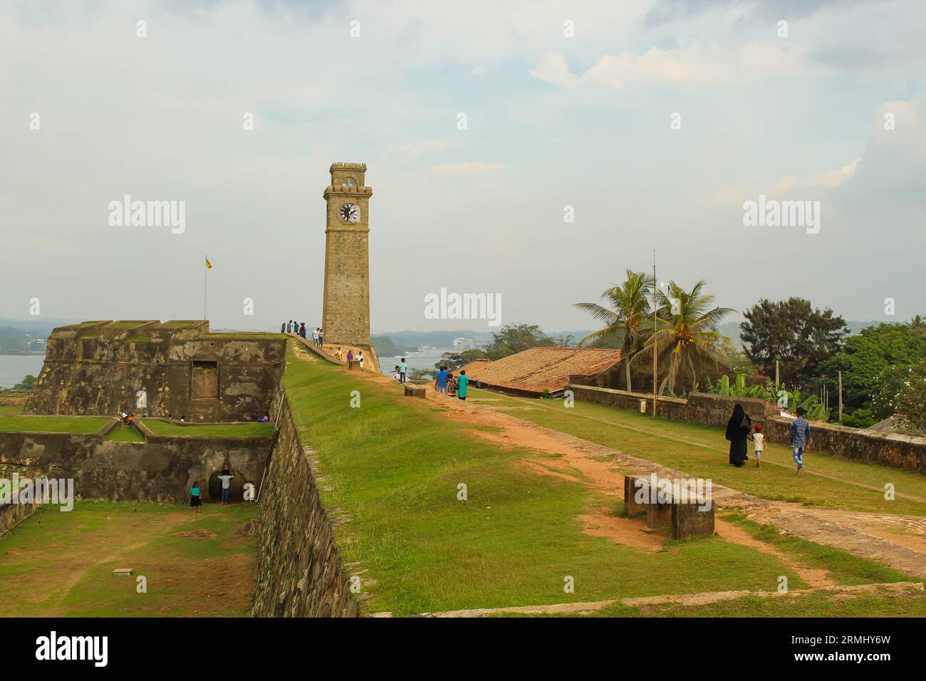 Old Clock Tower At Galle Dutch Fort 17th Centurys Ruined Dutch Castle ...