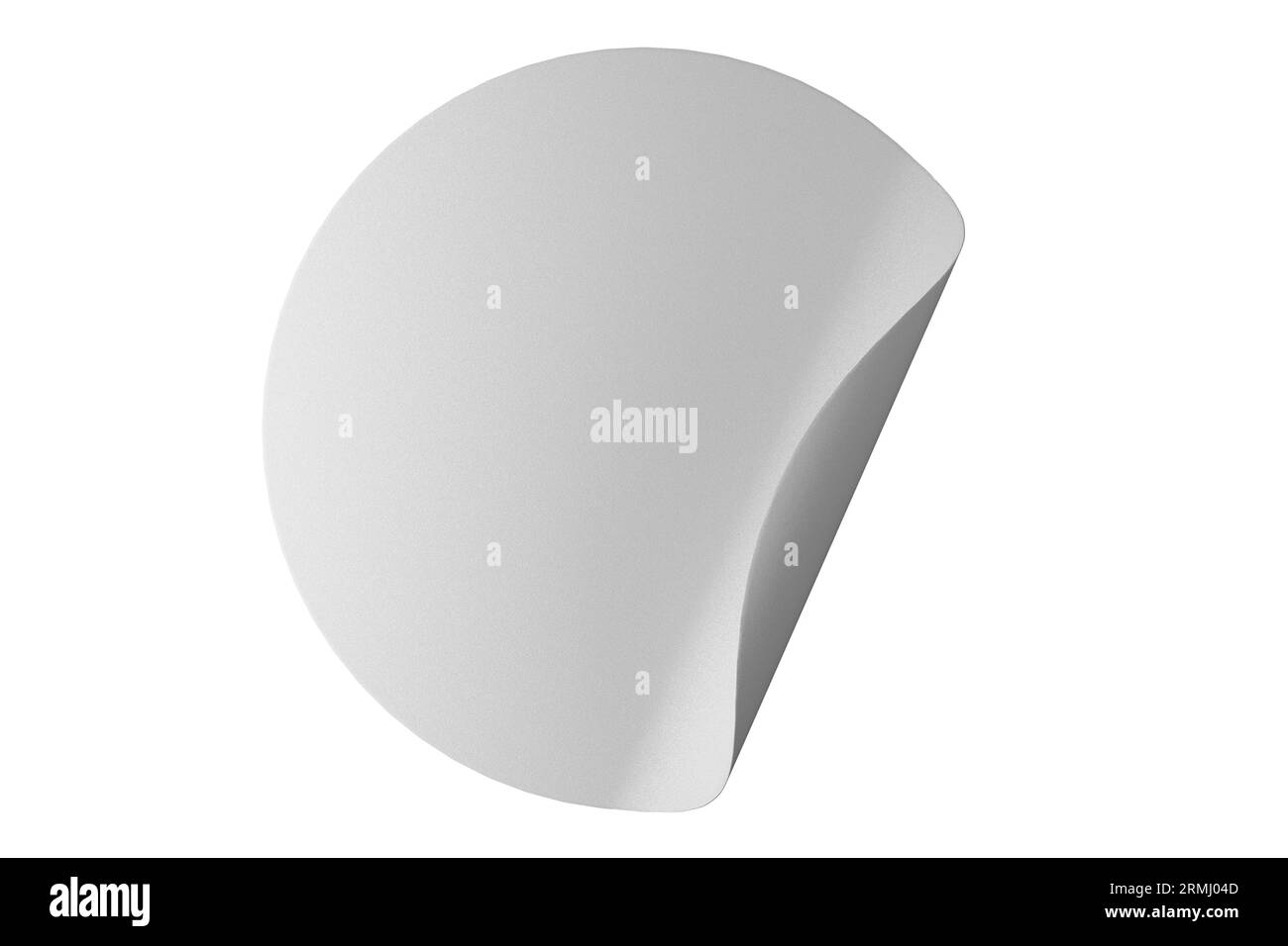 Circle white sticker with rounded edges Stock Photo - Alamy