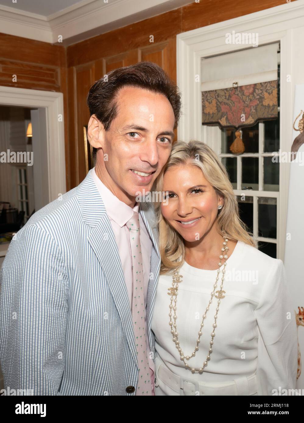 East Hampton, USA. 25th Aug, 2023. George Casale and guest attends ...