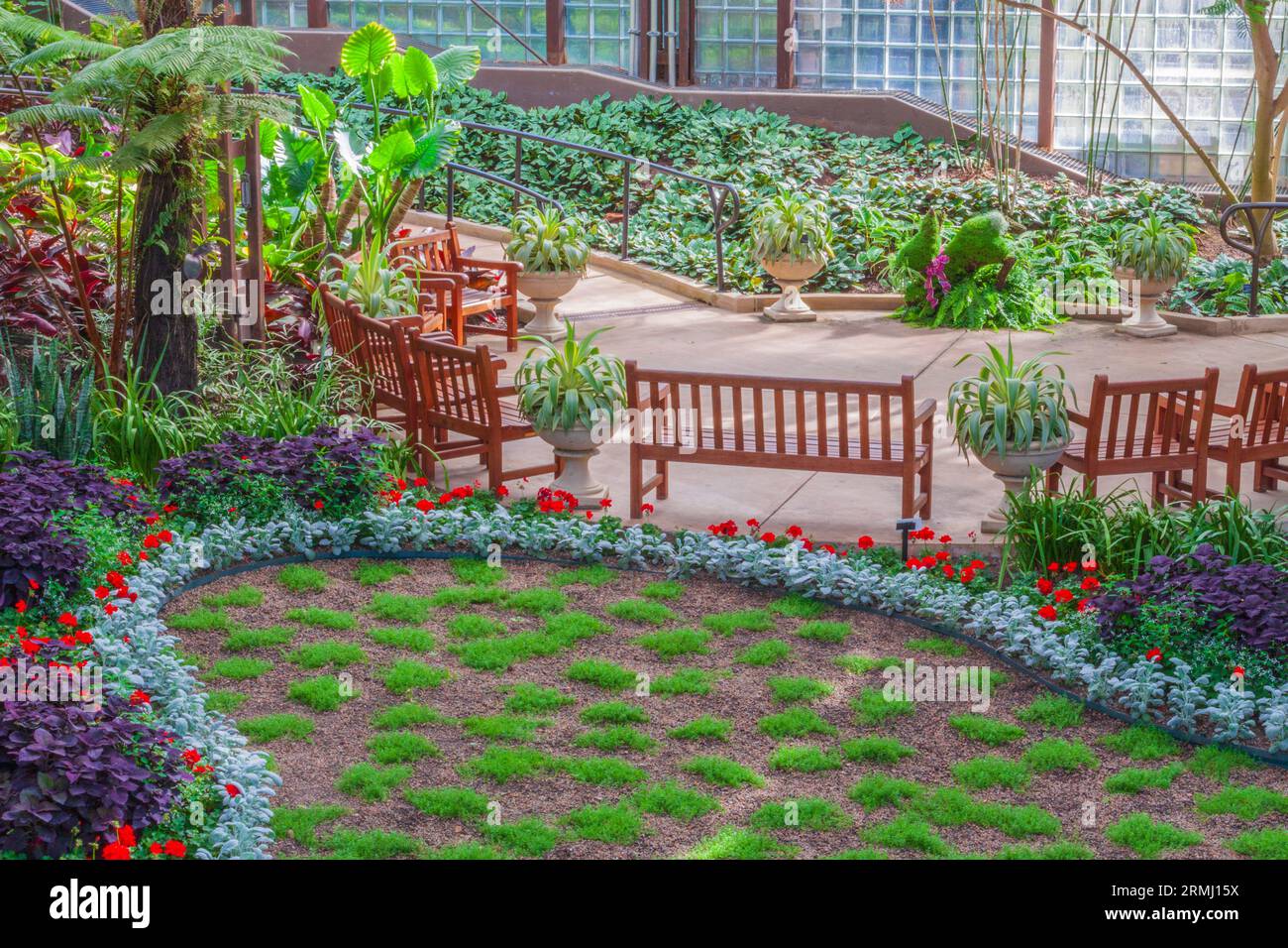 Indoor garden in the Sibley Horticultural Center at Callaway Gardens in ...