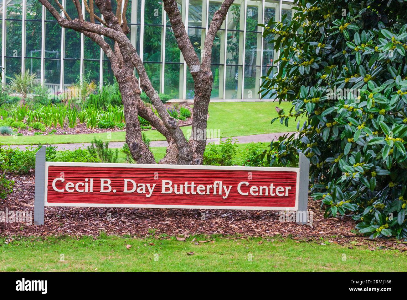 Sign at the Cecil B. Day Butterfly at Callaway Gardens in Pine Mountain ...