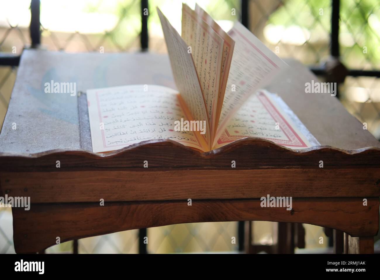 Holy book Quran at mosque Stock Photo - Alamy