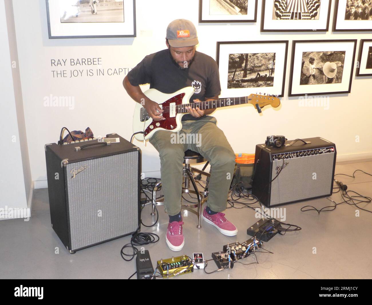 Ray Barbee American skateboarder, musician, and photographer performs ...
