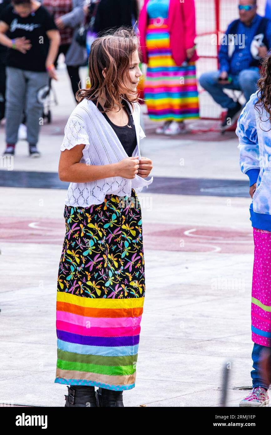A participant dressed in 2 Spirited pride related regalia during the ...