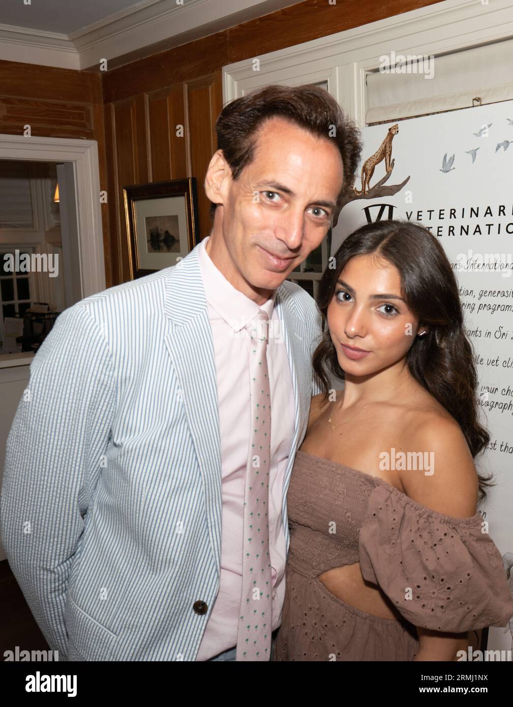 East Hampton, USA. 25th Aug, 2023. George Casale and guest attends ...